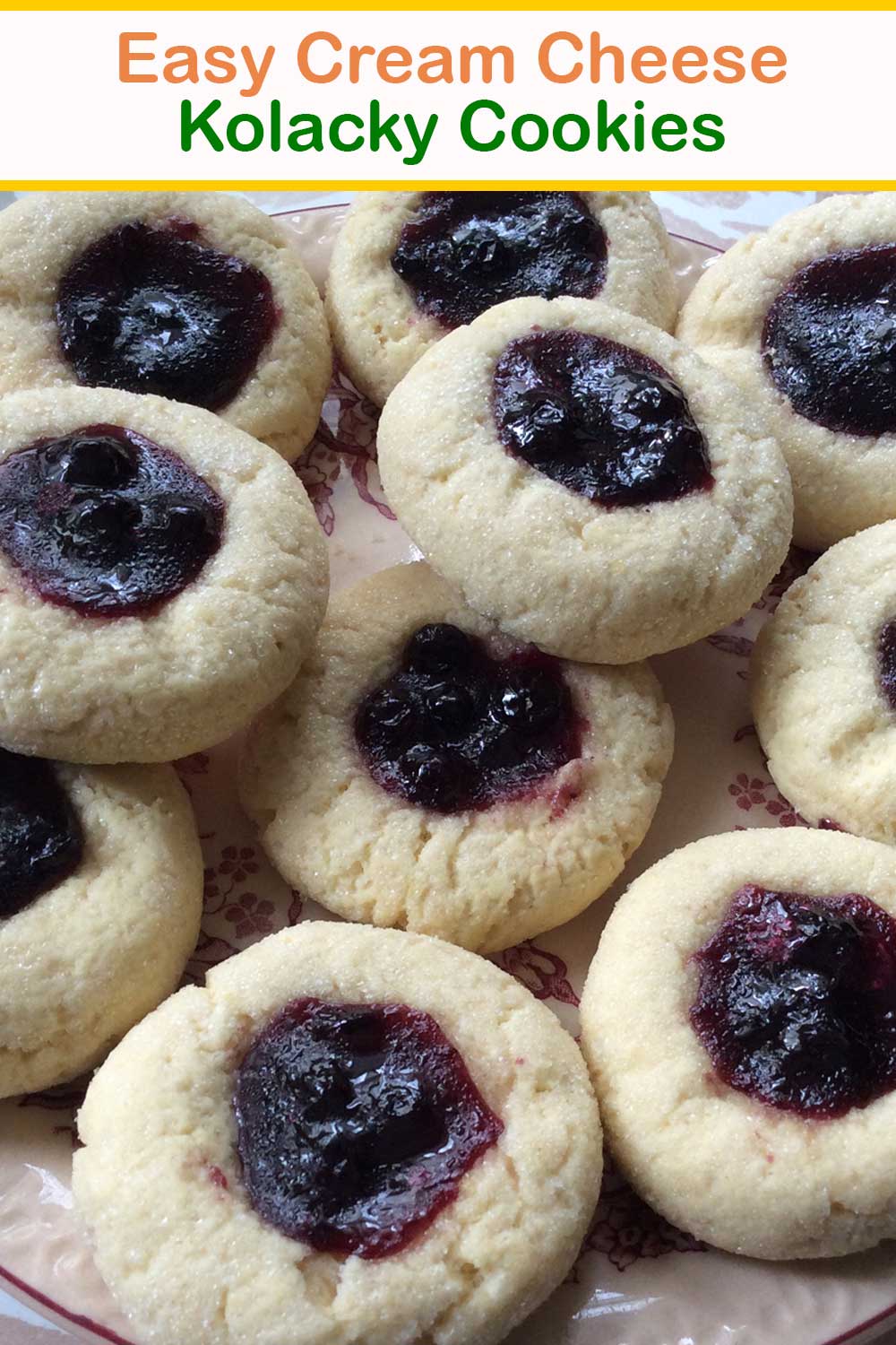 Easy Cream Cheese Kolacky Cookies