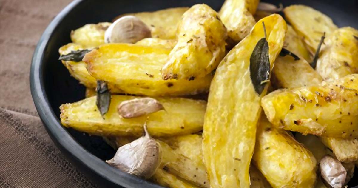 Roasted Fingerling Potatoes with Caesar Mayonnaise