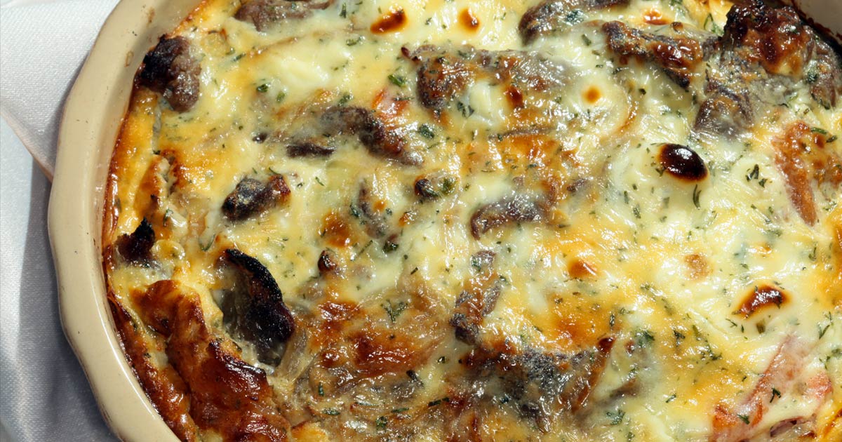Cheesy Steak Bake