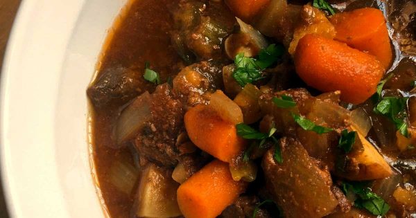 Roasted Red Pepper Beef Stew