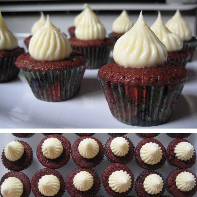 Mini Red Velvet Cupcakes