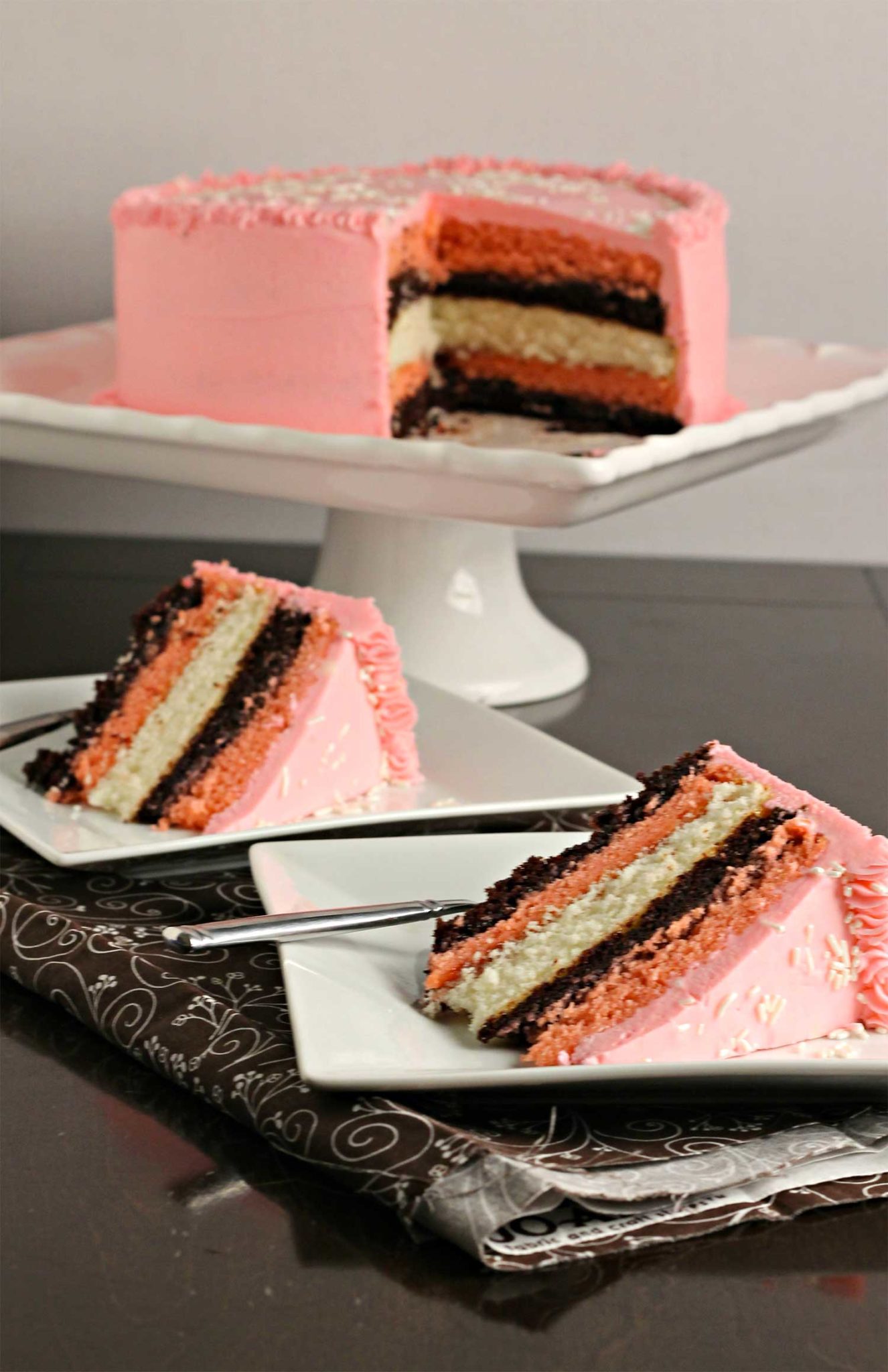 Neapolitan Layer Cake