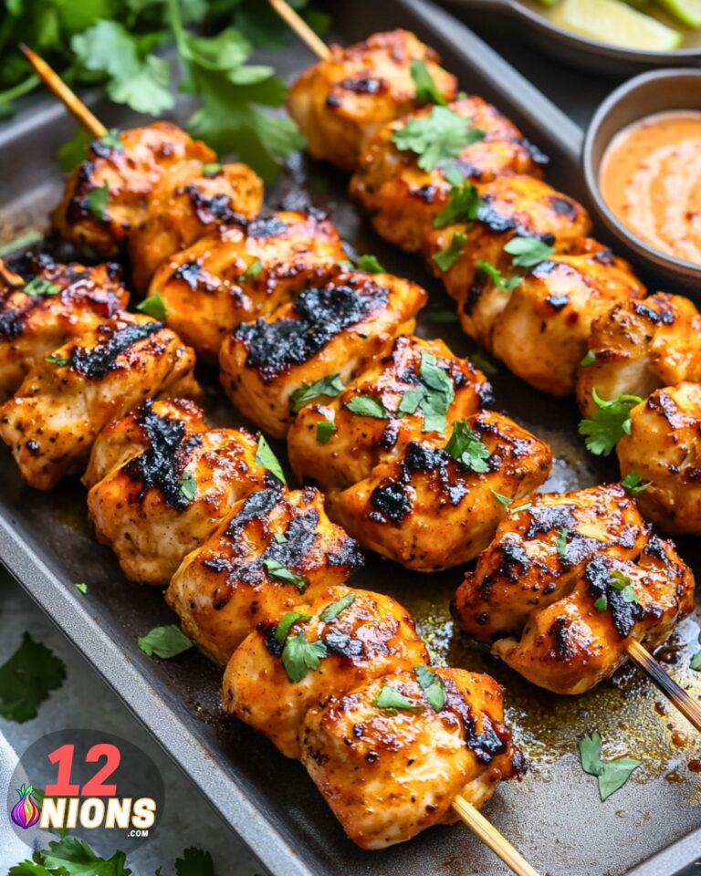 Bang Bang Chicken Skewers