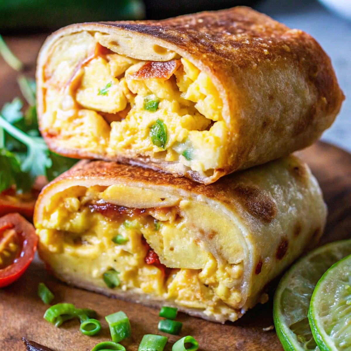 Crispy Breakfast Burritos