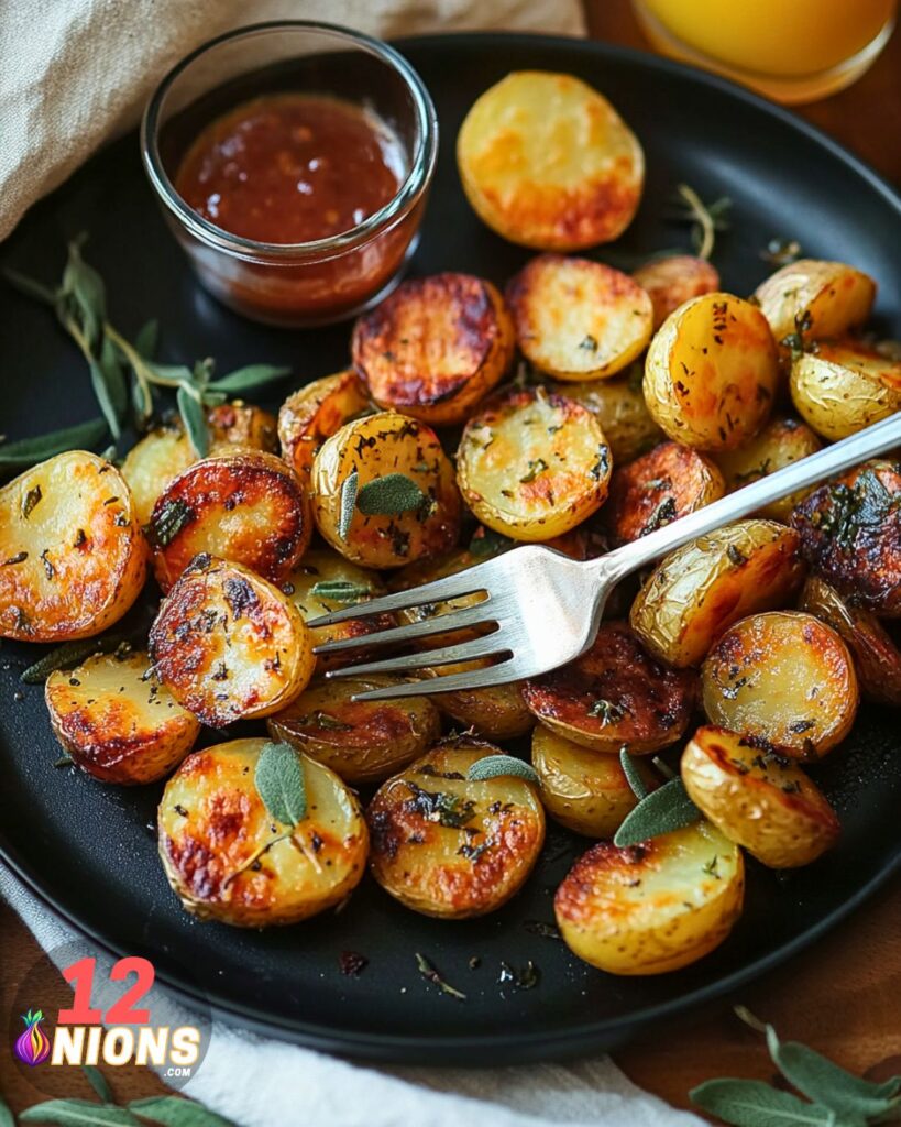 Garlic Roasted Potatoes With Sage