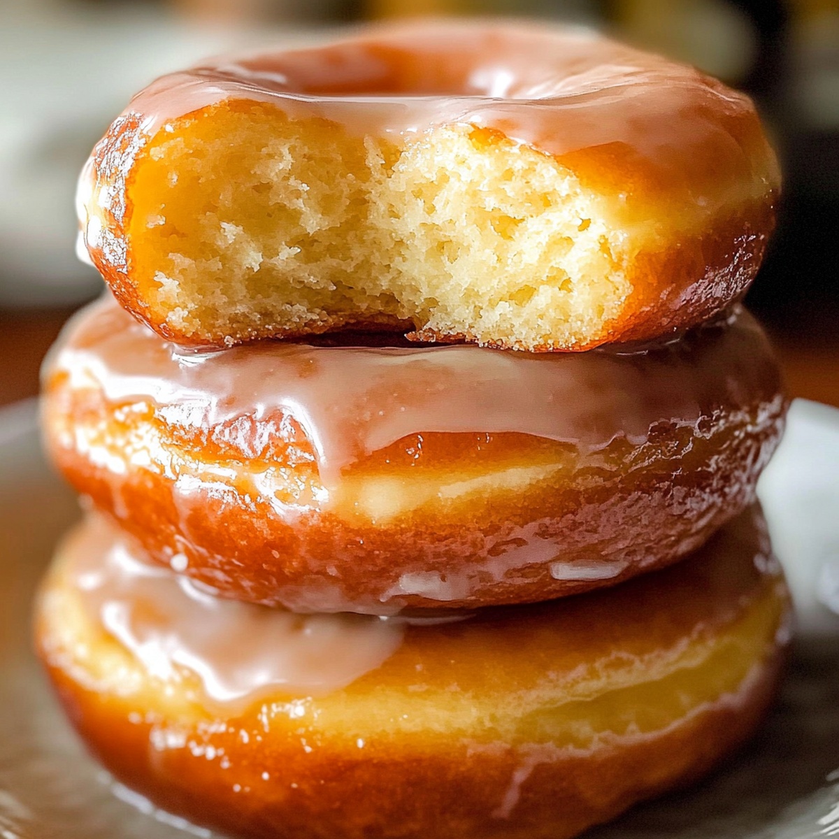 Homemade Glazed Doughnuts