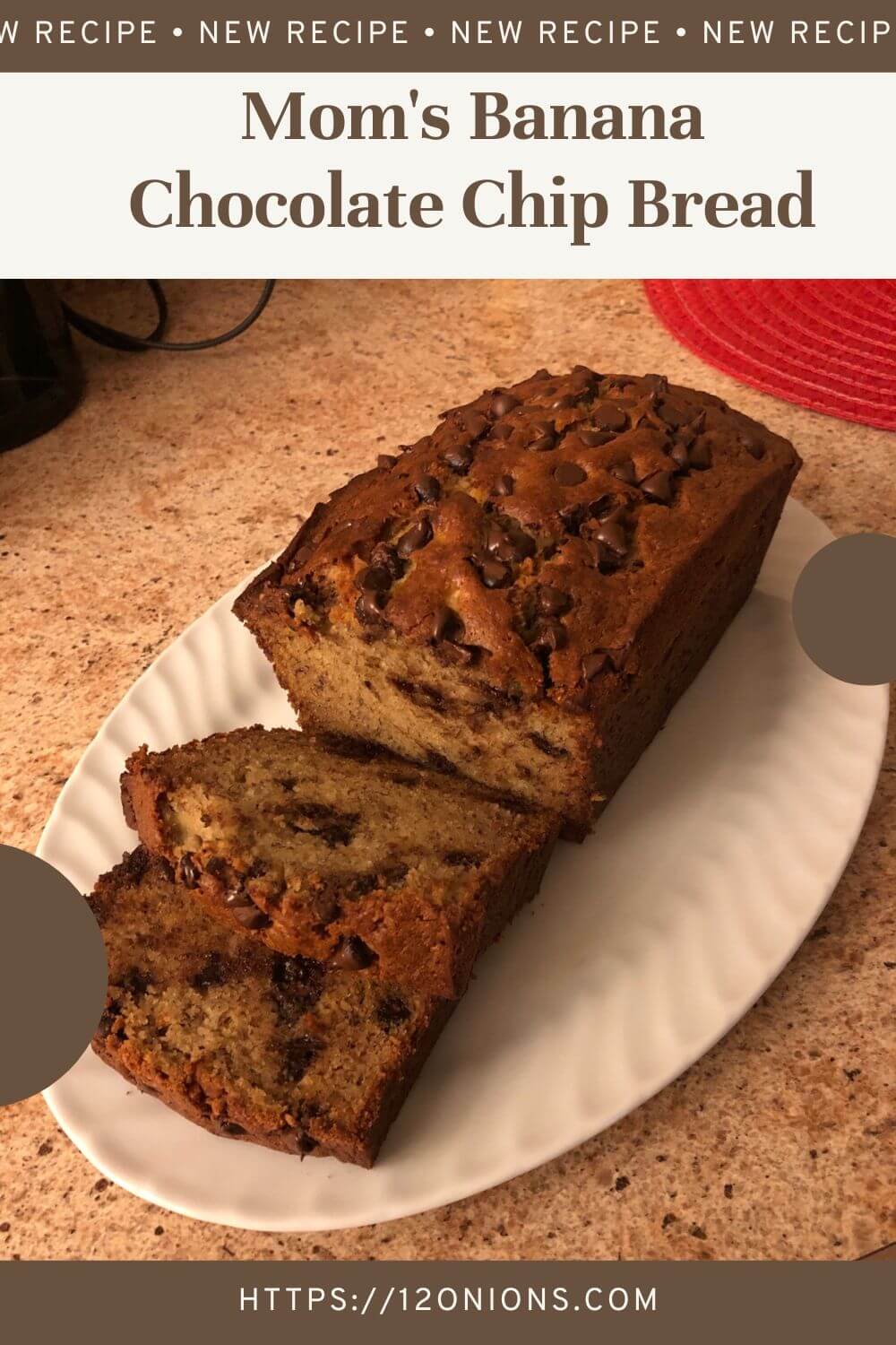Mom's Banana Chocolate Chip Bread