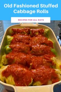 Old Fashioned Stuffed Cabbage Rolls